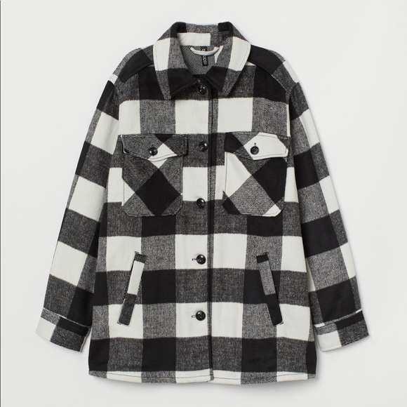 H&M | Jackets & Coats | Vici Collection Buffalo Plaid Shacket Xxs ...